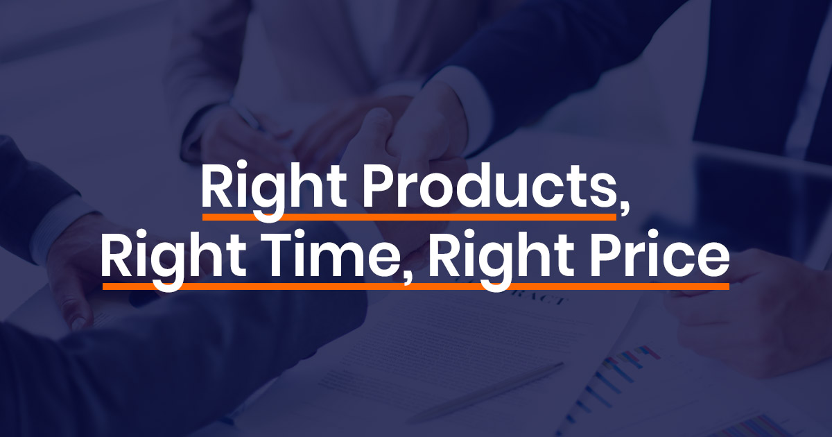 Right products , Right time ,Right price - Sales agreement
