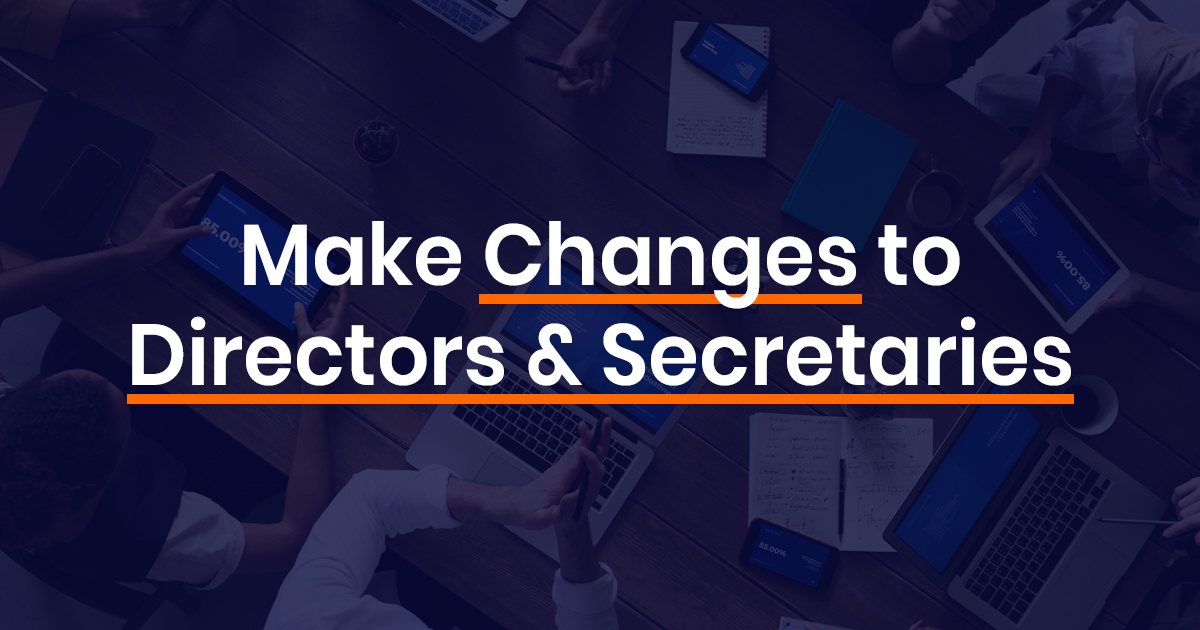 Form 20 - Make Changes to Directors of a Company